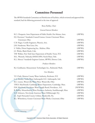 AWWA C652-11-Previews Desinfeccion of Water Storage Facilities | PDF