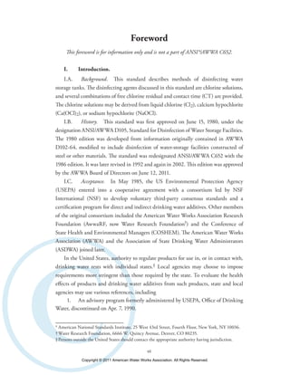 AWWA C652-11-Previews Desinfeccion of Water Storage Facilities | PDF