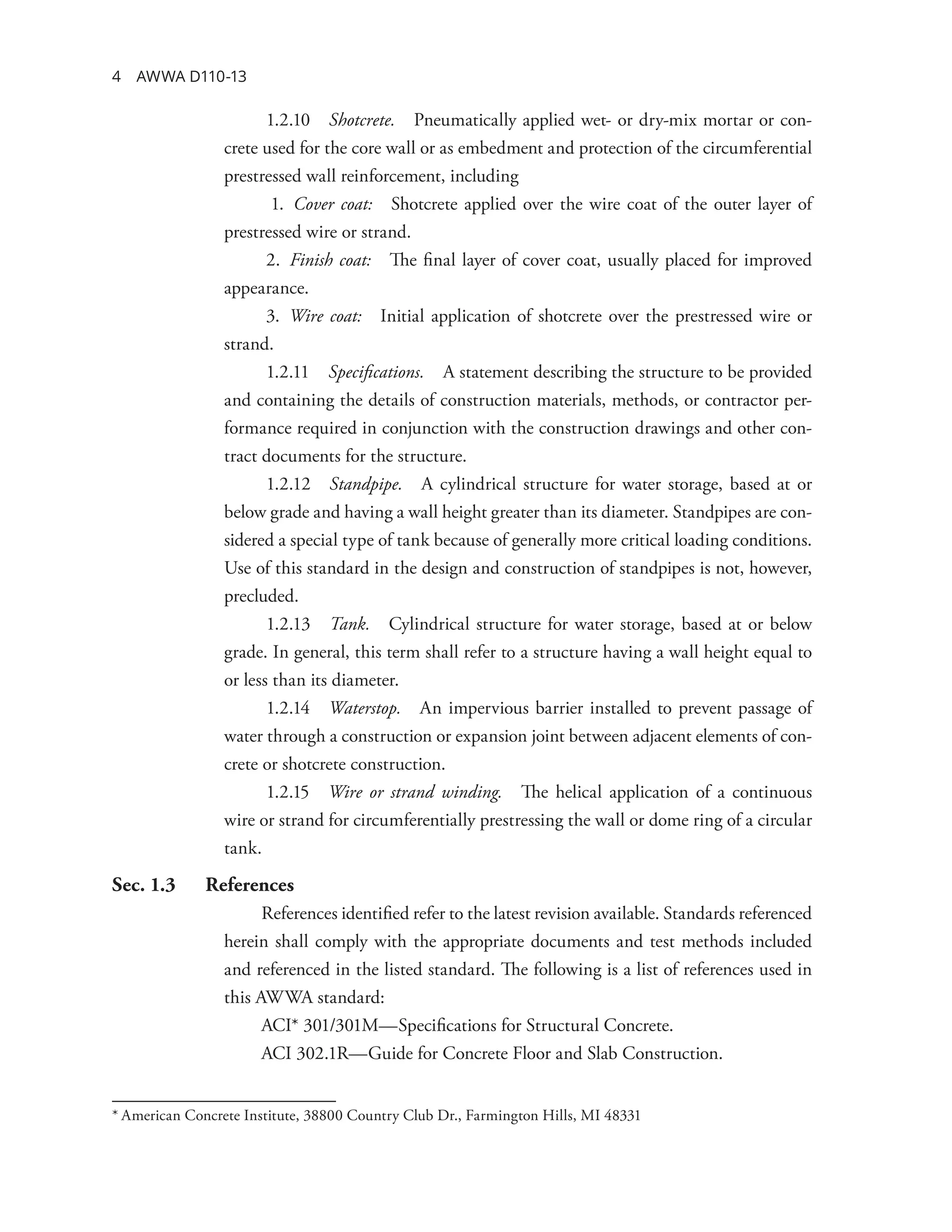 awwa-d110-13-wire-and-strand-wound-circular-prestressed-concrete-water ...