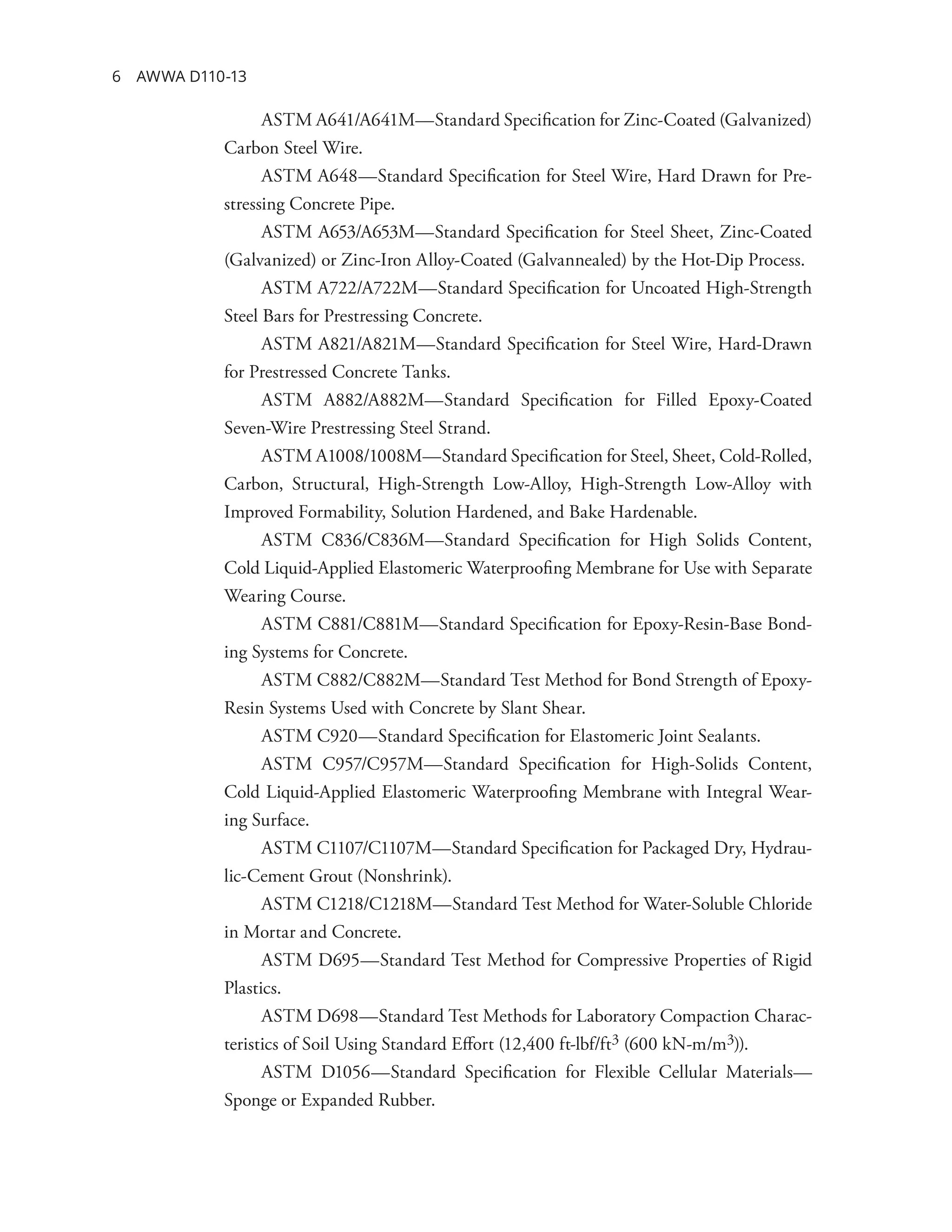 awwa-d110-13-wire-and-strand-wound-circular-prestressed-concrete-water ...