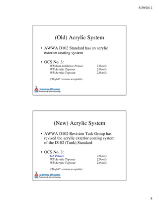 Awwa 102 painting sherwyn williams | PDF