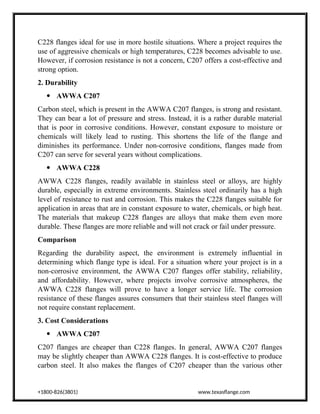 AWWA C207 vs. C228: Which Flange is Right for Your Needs?.docx