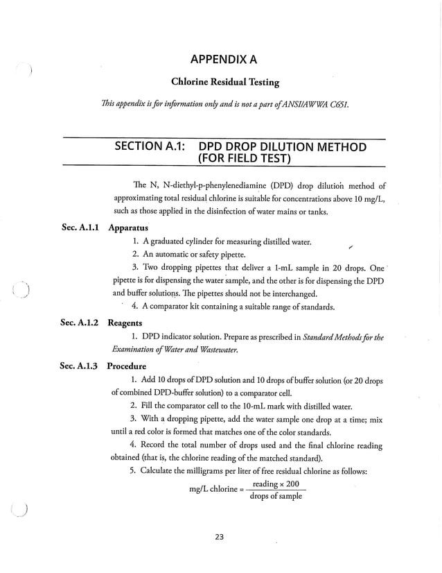 Awwa c651 14 revision - dis-water-mains | PDF