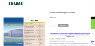 AWWA D103 design calculation awwa d103 structural calculation .pdf