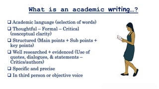 Academic writing | PPTX