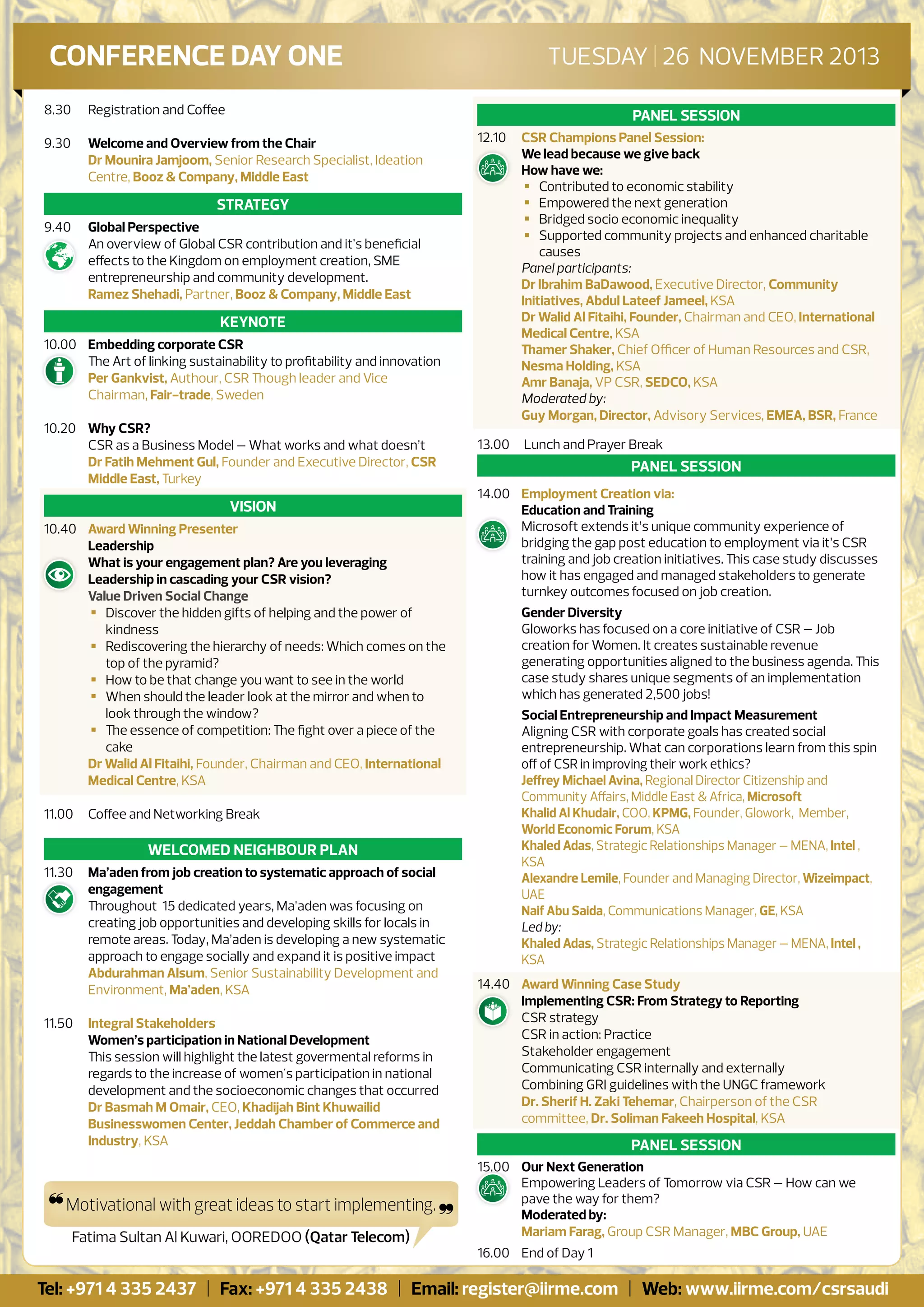CSR Saudi Arabia 2013 | PDF