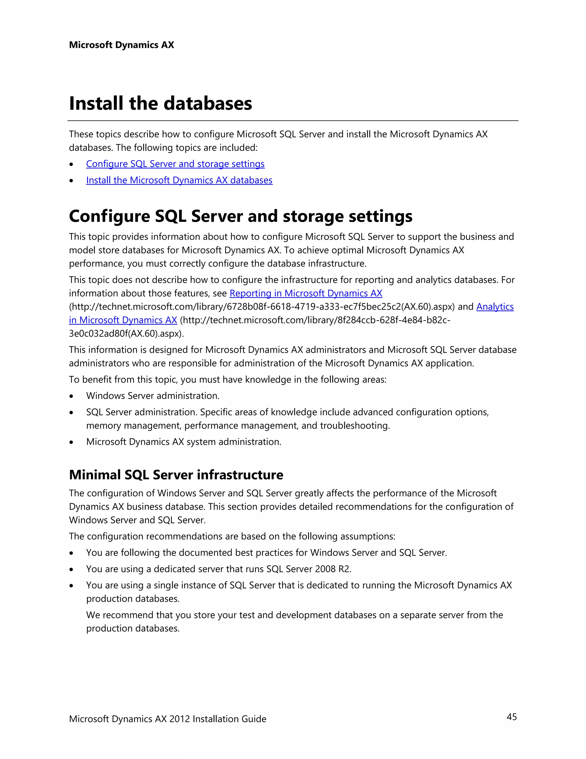 AX 2012 R3 Installation Guide | PDF