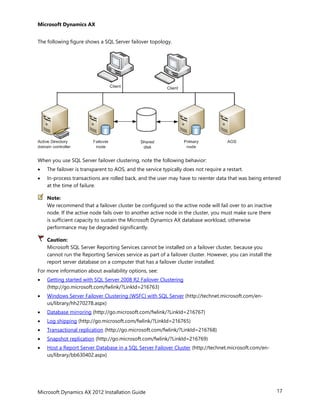 AX 2012 R3 Installation Guide | PDF