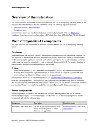 AX 2012 R3 Installation Guide | PDF