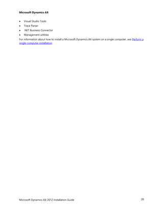 AX 2012 R3 Installation Guide | PDF