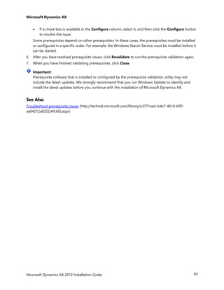 AX 2012 R3 Installation Guide | PDF