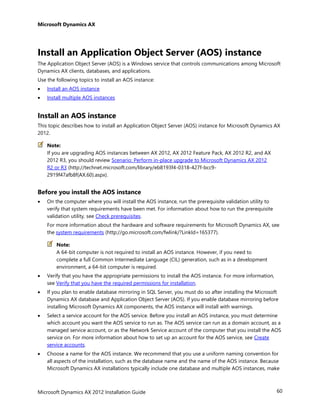 AX 2012 R3 Installation Guide | PDF