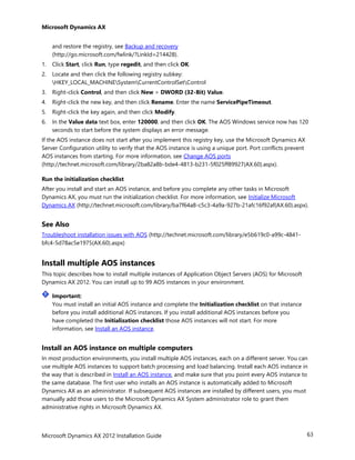 AX 2012 R3 Installation Guide | PDF