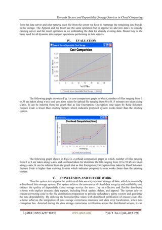 Towards Secure and Dependable Storage Services in Cloud Computing | PDF | Cloud Computing | Internet