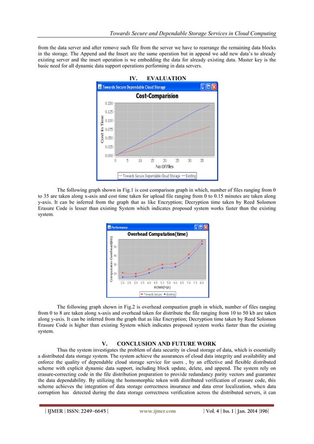Towards Secure and Dependable Storage Services in Cloud Computing | PDF