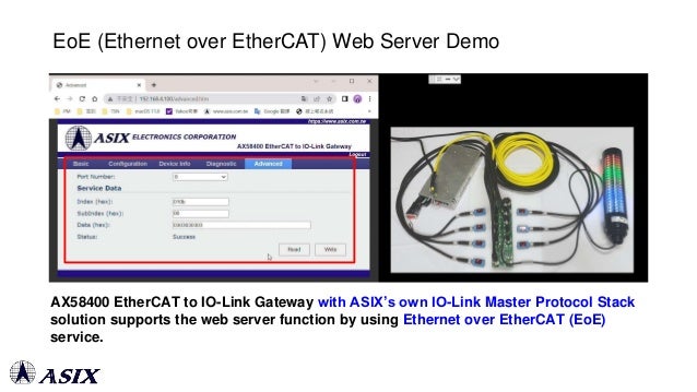 Asix Ax58400 Ethercat To Io Link Gateway Solution Introduction Ppt