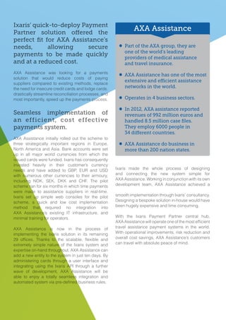 Axa assistance case study Ixaris payment partner | PDF | Credit Cards ...