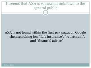 AXA Digital Marketing Strategy | PPT