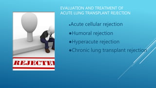 Lun g transplant indications and complications | PPTX