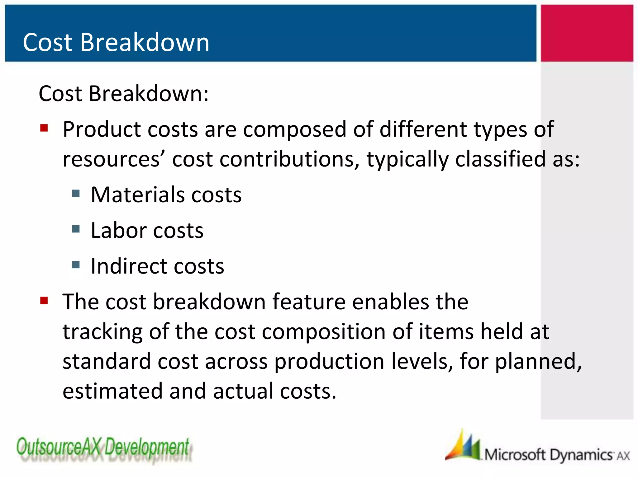 Dynamics AX 2009 BOM Calculation | PPTX