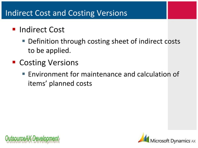 Dynamics AX 2009 BOM Calculation | PPTX