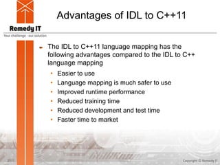 AXCIOMA, the internals, the component framework for distributed, real ...