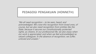 Axel Honneth.pptx | Family and Relationships