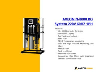 Commercial Reverse Osmosis Systems | AXEON Supply | PPTX