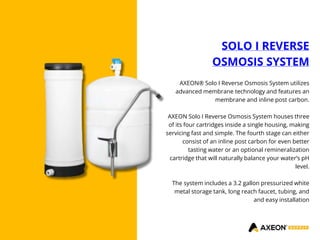 Commercial Reverse Osmosis Systems | AXEON Supply | PPTX