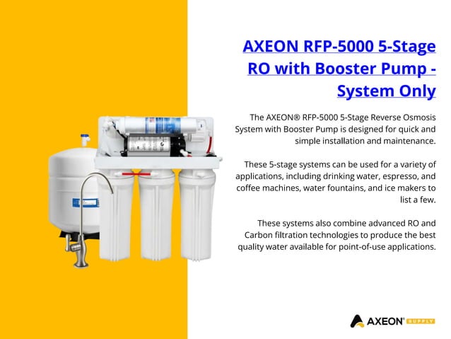 Commercial Reverse Osmosis Systems | AXEON Supply | PPT