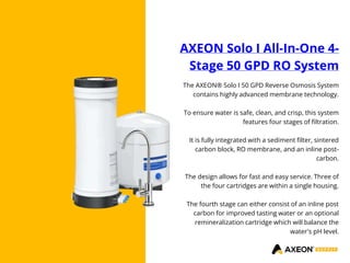 Commercial Reverse Osmosis Systems | AXEON Supply | PPTX