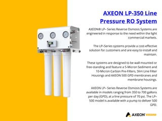 Commercial Reverse Osmosis Systems | AXEON Supply | PPTX