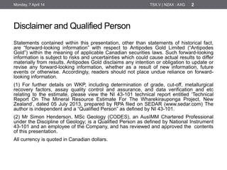 Antipodes Gold AXG: April Introduction. | PPTX