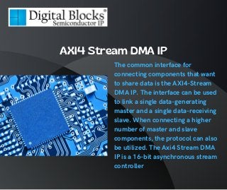 AXI4 Stream DMA IP | PDF