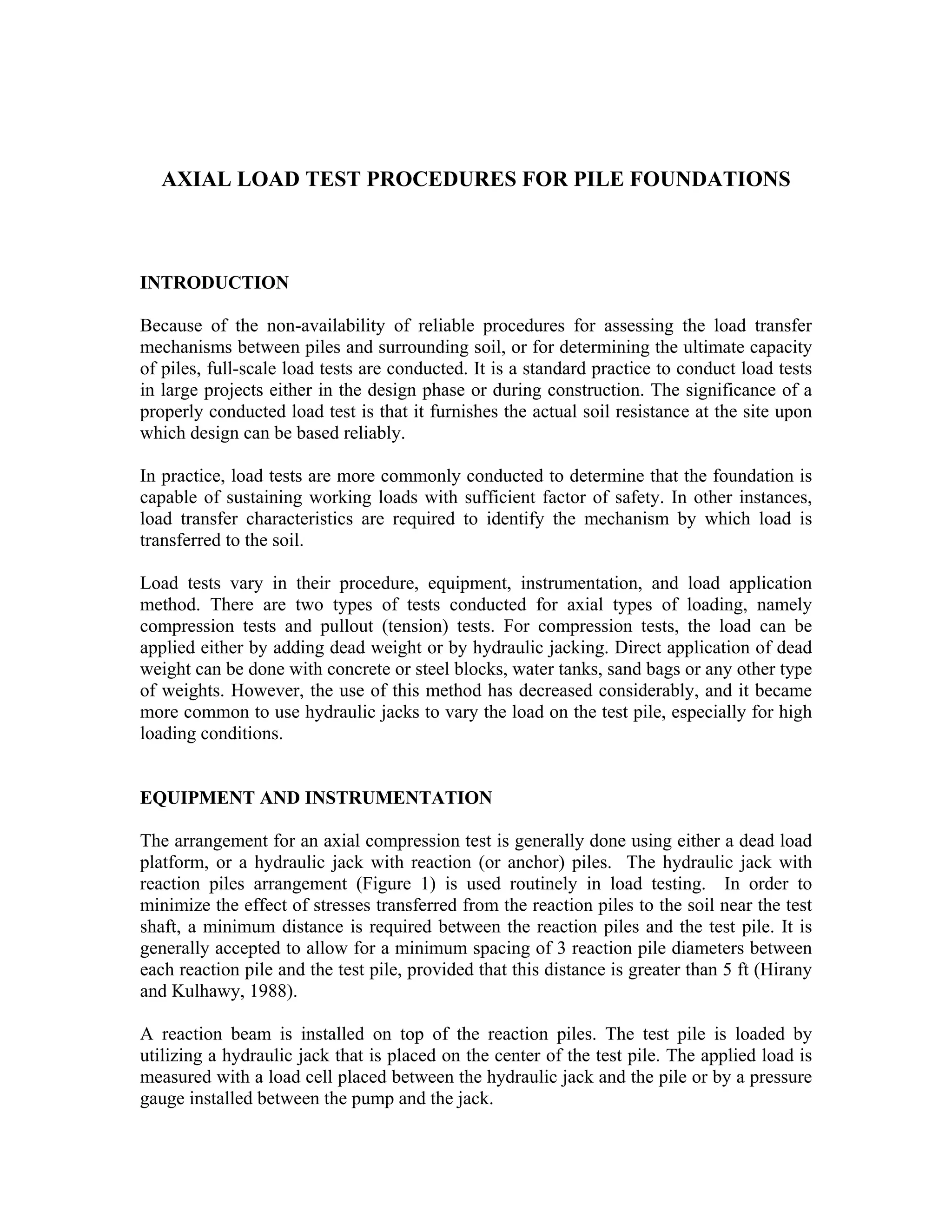 Axial%20 load%20test%20procedures%20for%20pile%20foundations | PDF