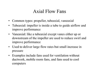 fan and its components axial fan components | PPT