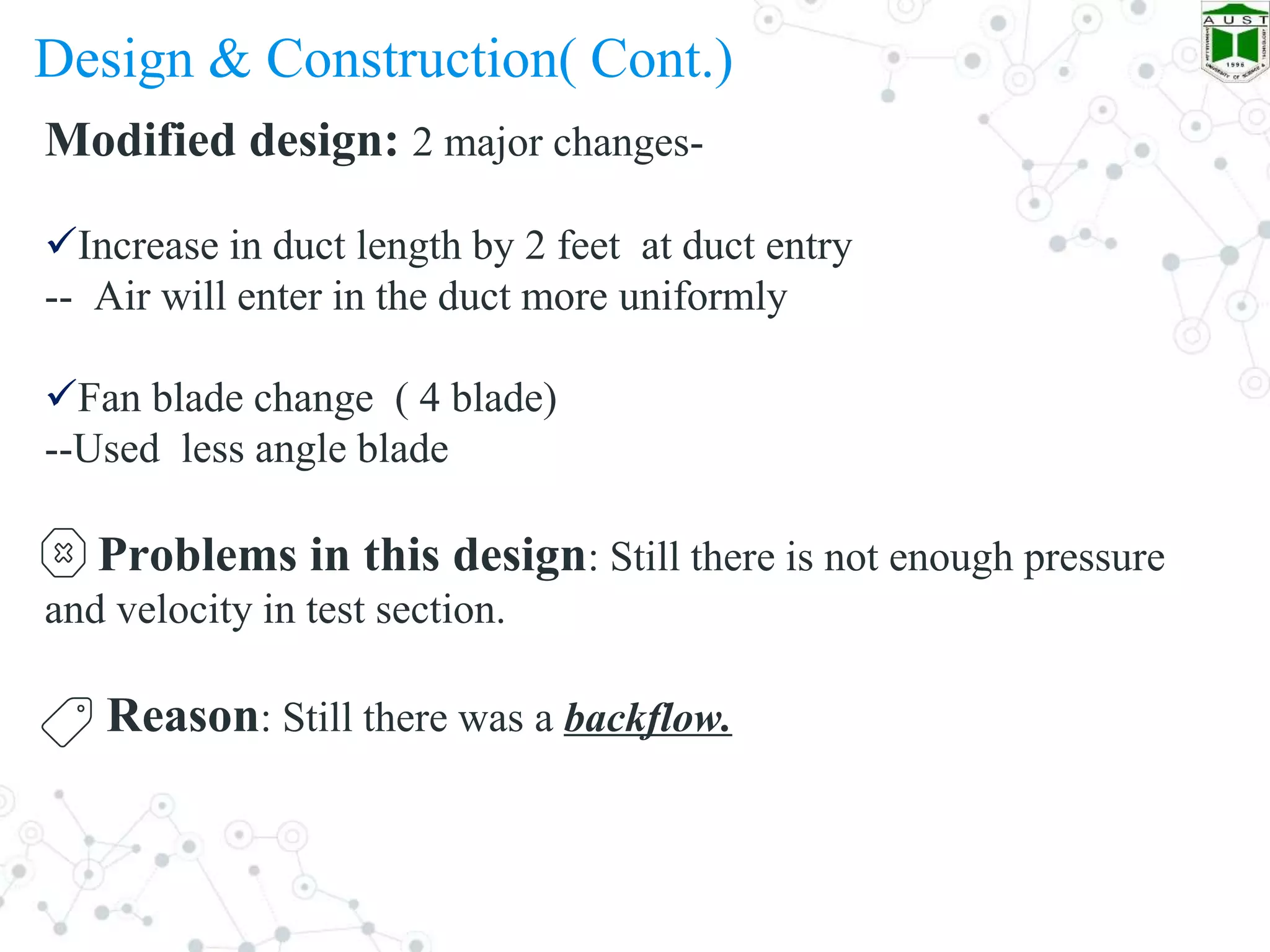 Axial flow fan testing rig | PPTX