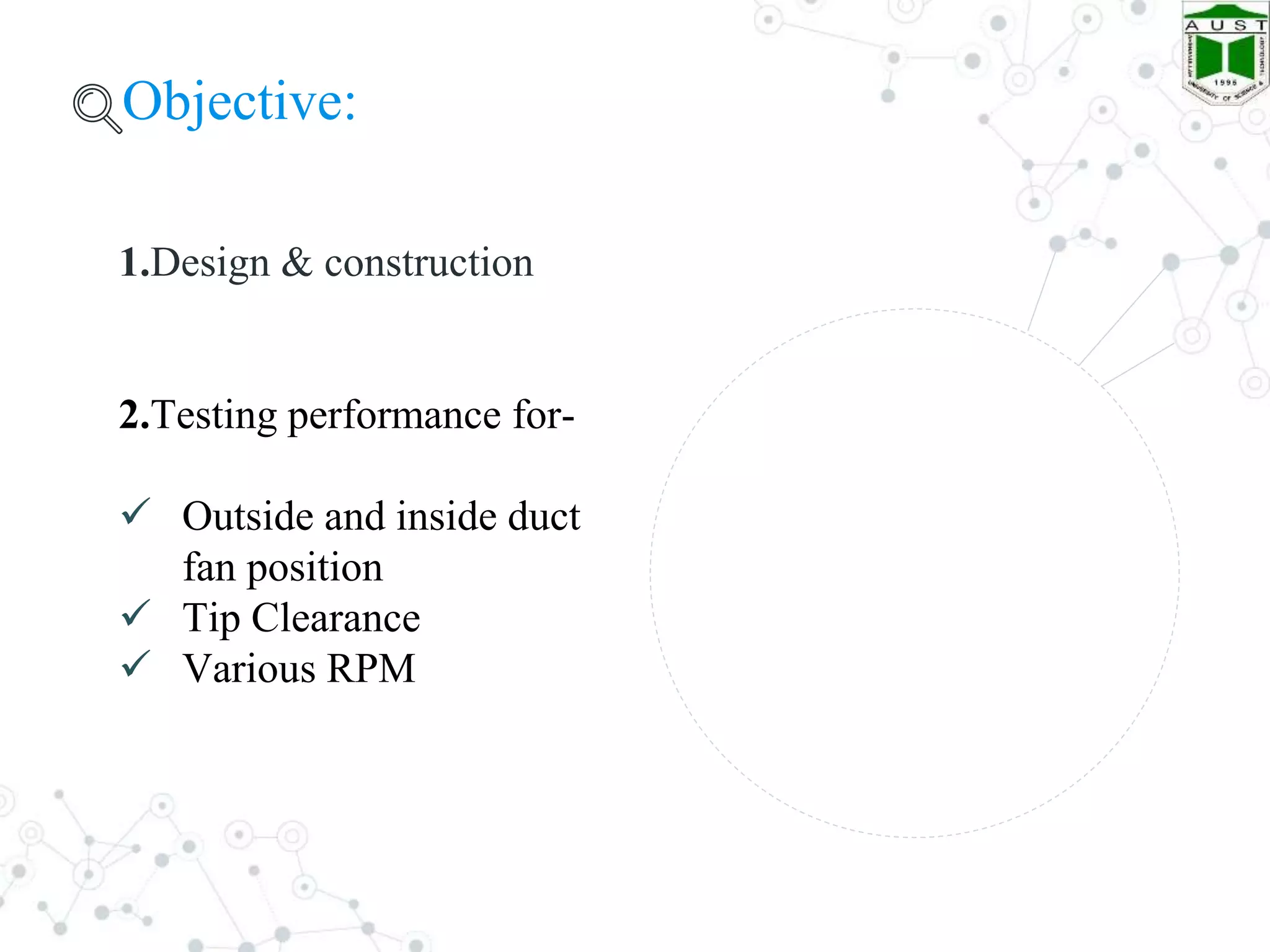 Axial flow fan testing rig | PPTX