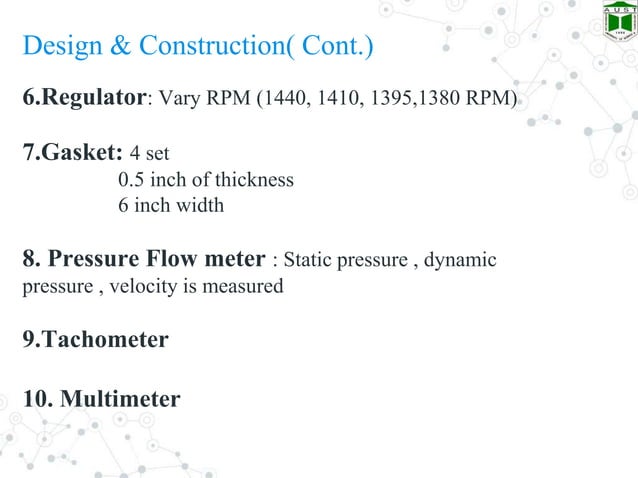 Axial flow fan testing rig | PPTX | Home Appliances | Home & Garden