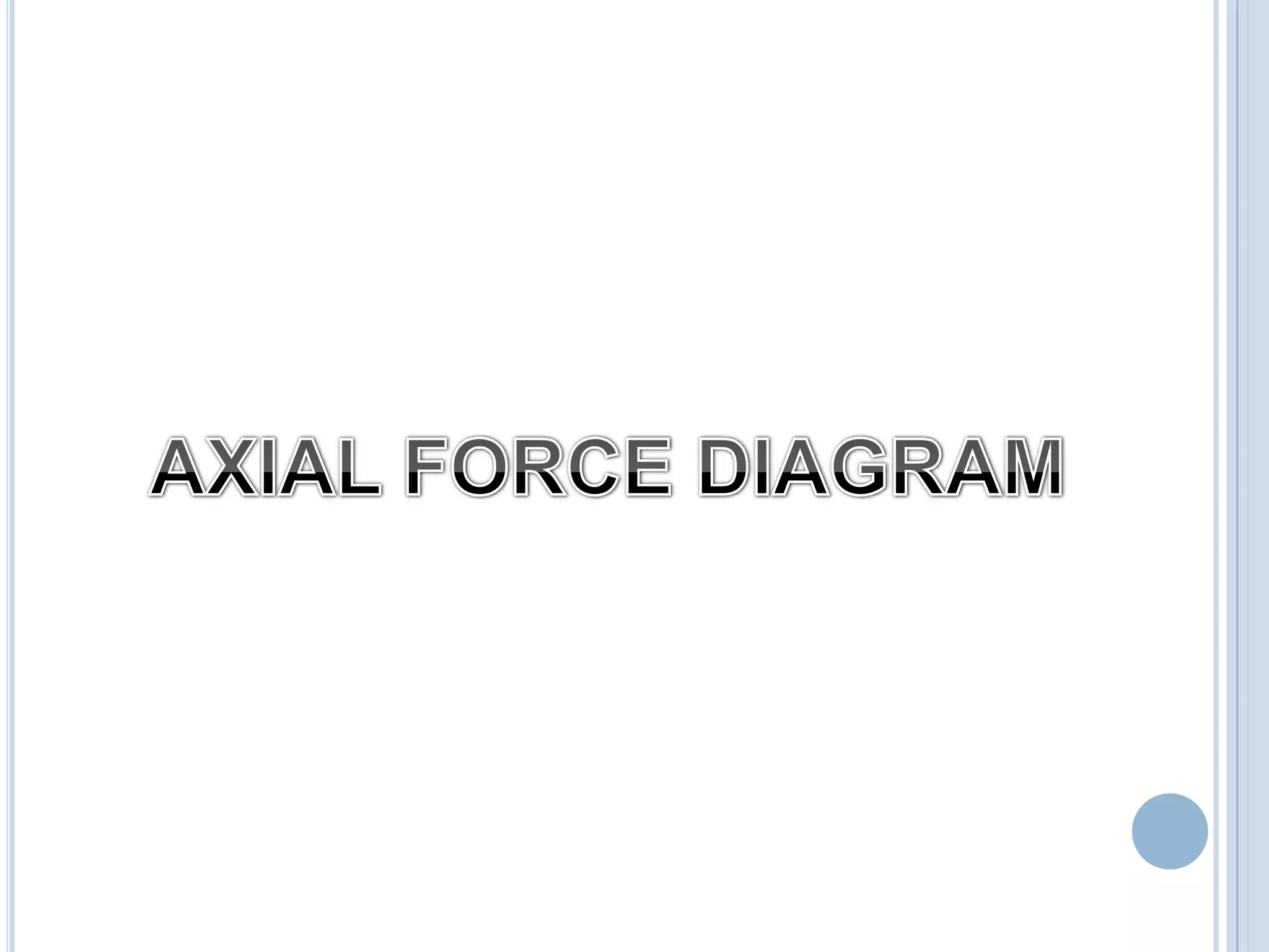 Axial force diagram 10.01.03.025