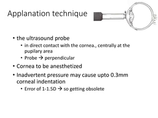 Optical and Non-optical Methods of Measuring Axial Length of Eye | PPTX