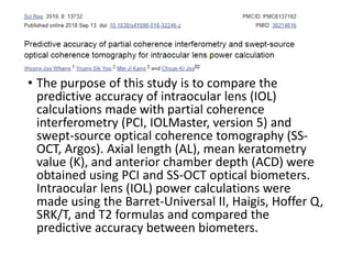 Optical and Non-optical Methods of Measuring Axial Length of Eye | PPTX