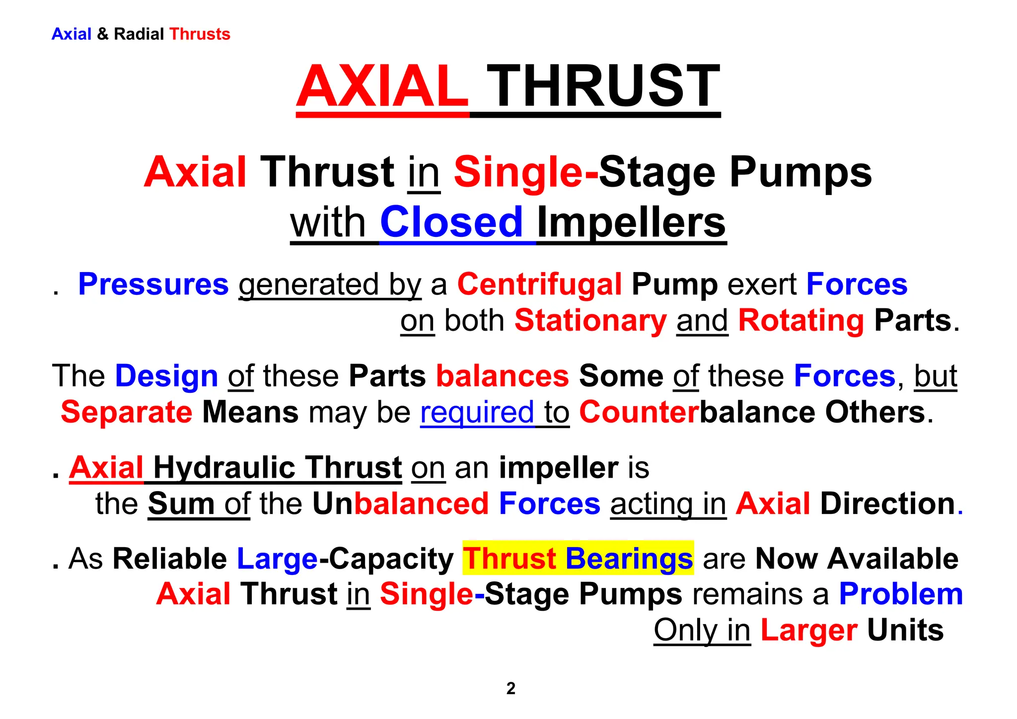 Axial Radial Thrust in Centrifugal Pumps.pdf