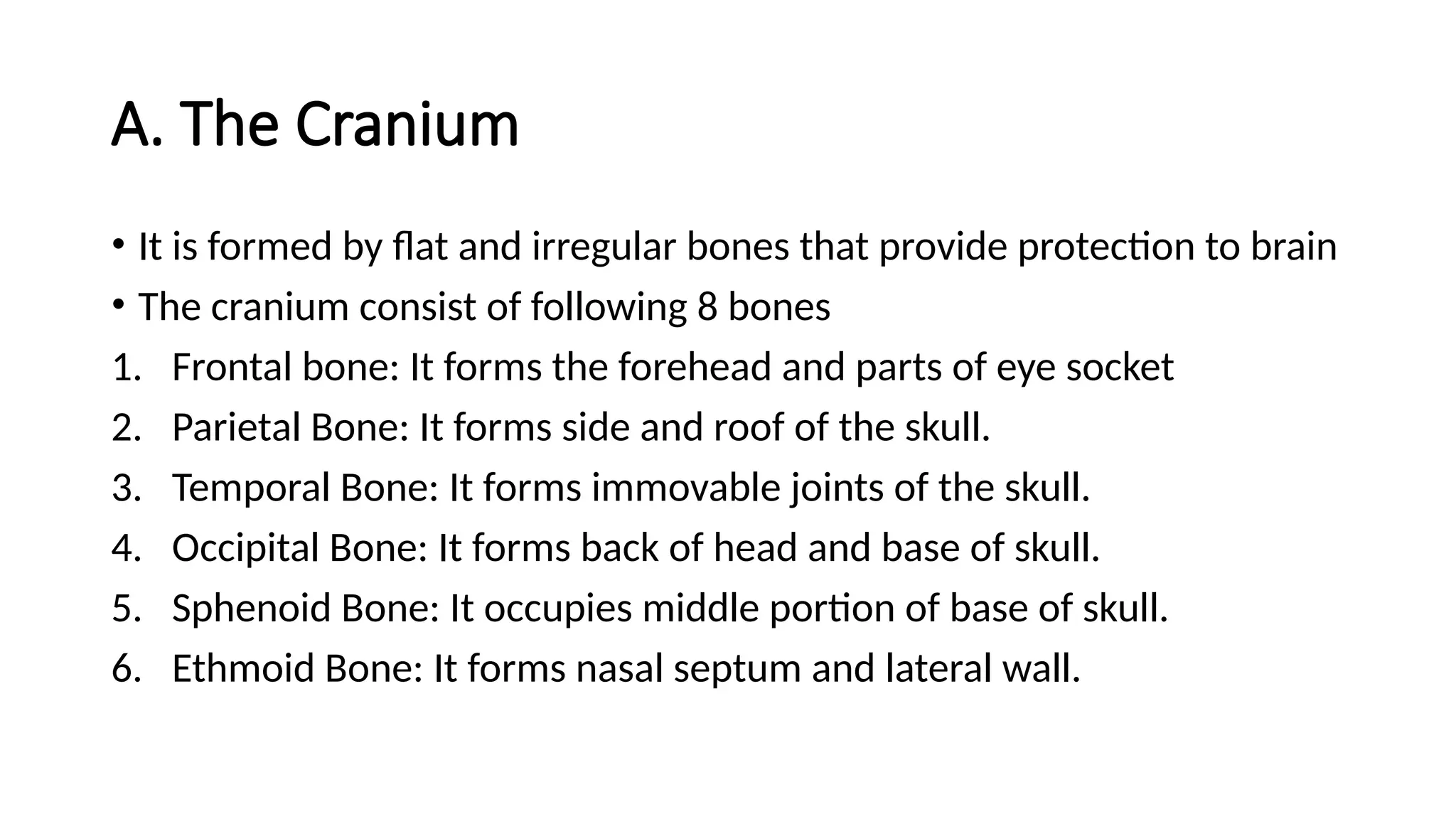 Axial Skeleton, Skeletal system, Types of bone | PPTX
