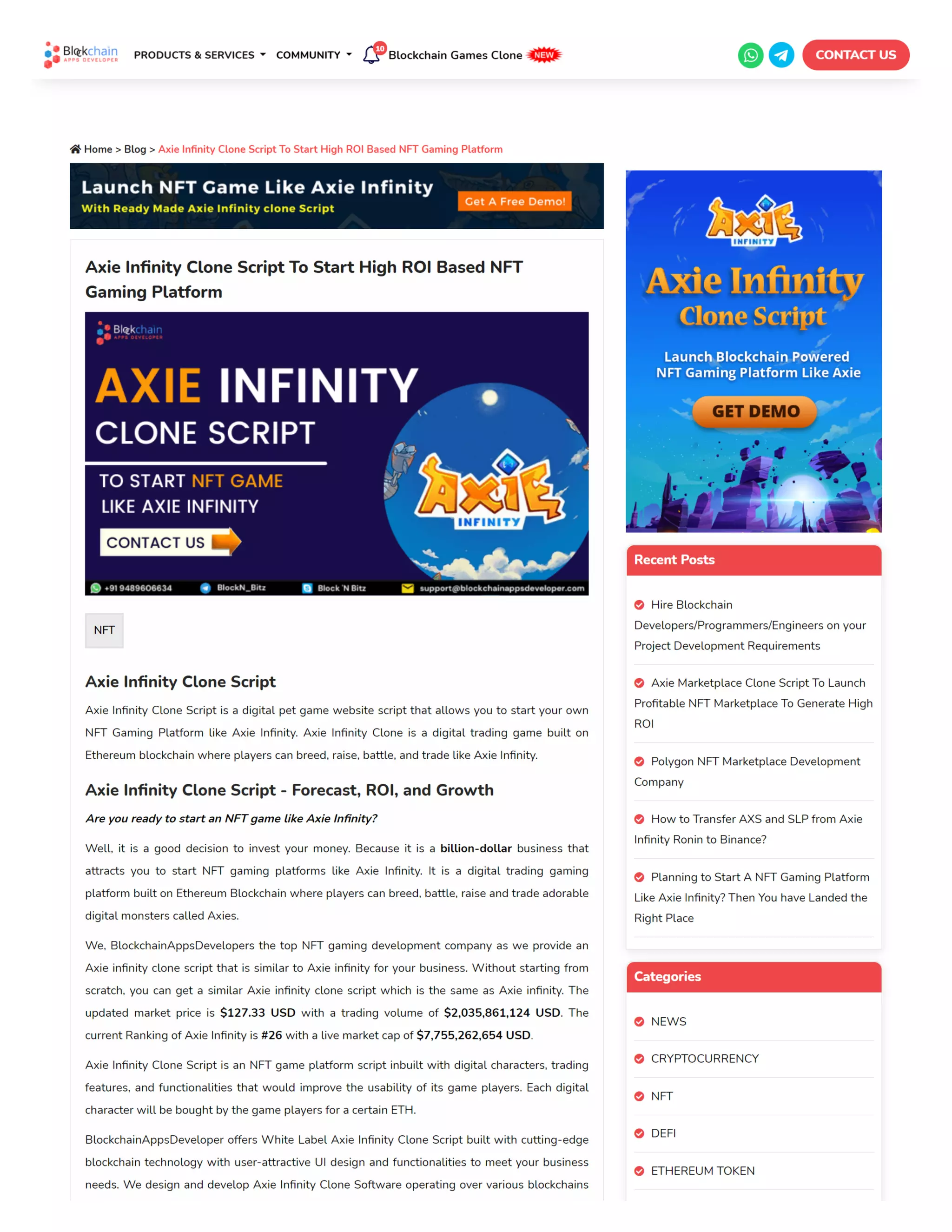 Axie Infinity Clone Script | PDF