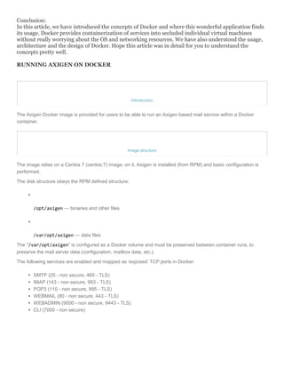 Axigen on docker | PDF