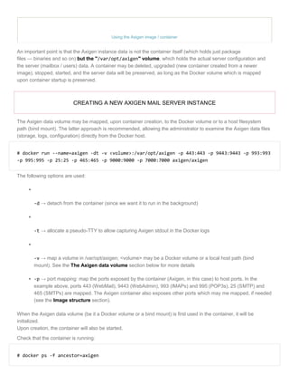 Axigen on docker | PDF