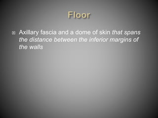 Anatomy of Axilla | PPTX