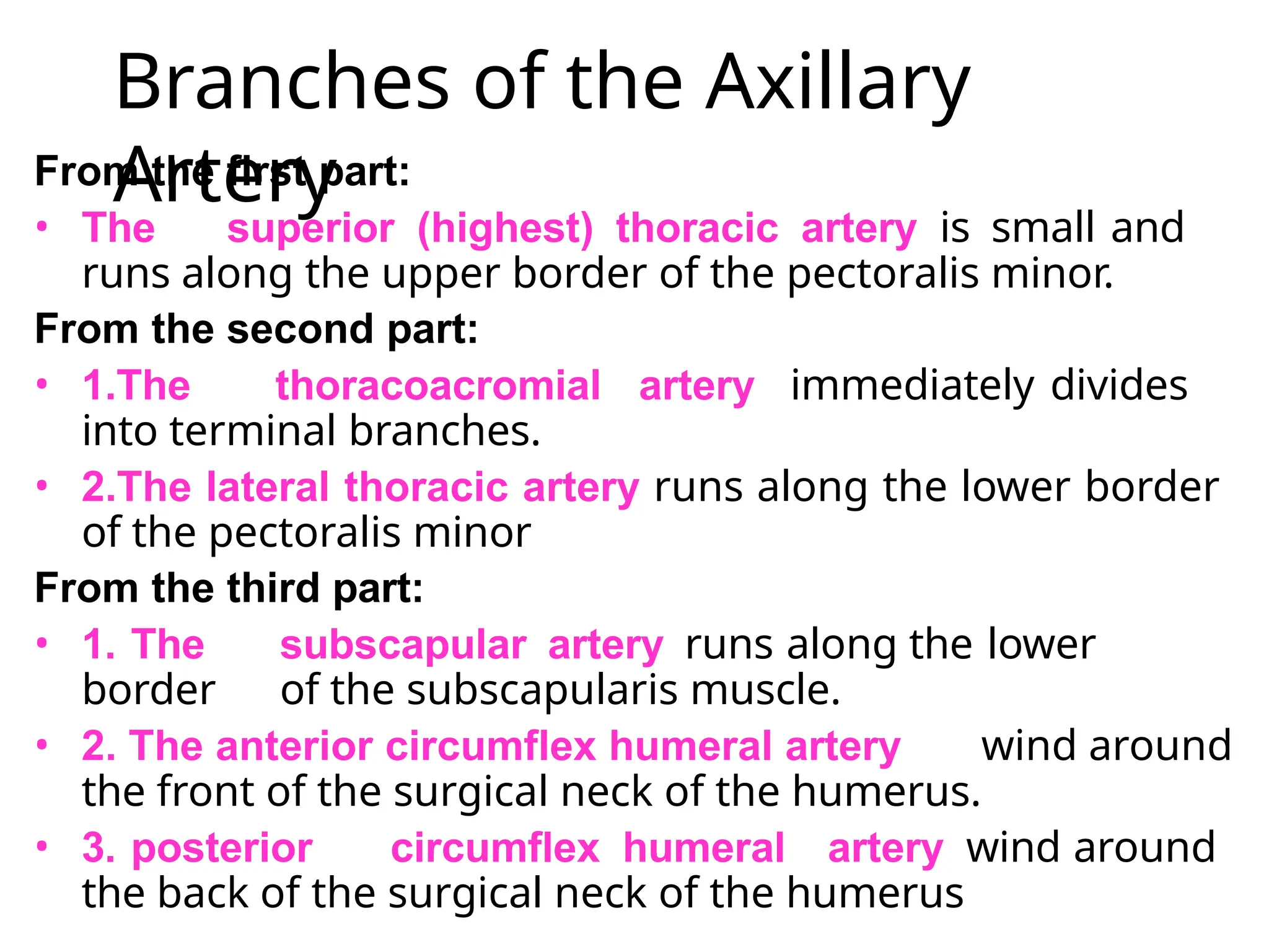 Axilla and its content with clinical applications | PPTX