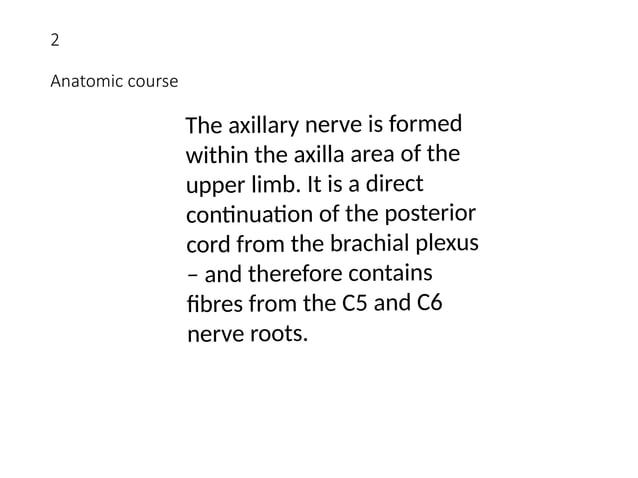 axillary 3.axillary nerve , axillary nerve | PPT